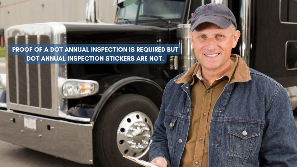 Annual DOT Inspection Sticker Requirements Explained - My Safety Manager