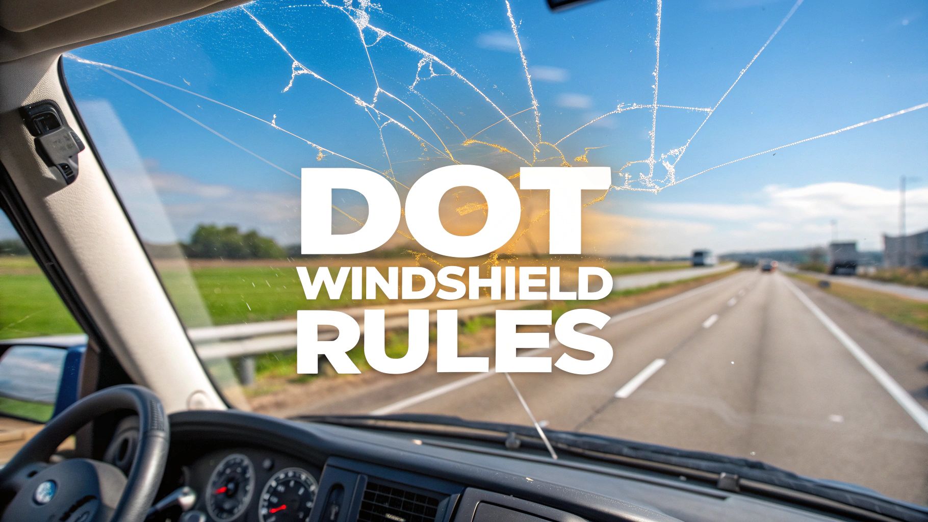 DOT Windshield Crack Regulations Explained
